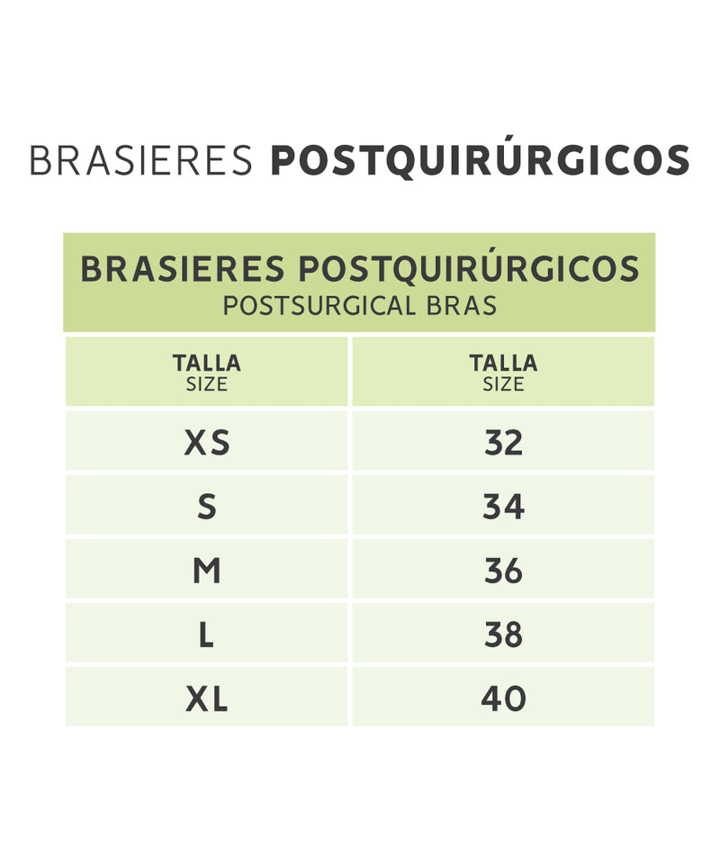 Brasier postoperatorio | Negro | Forma Tu Cuerpo USA
